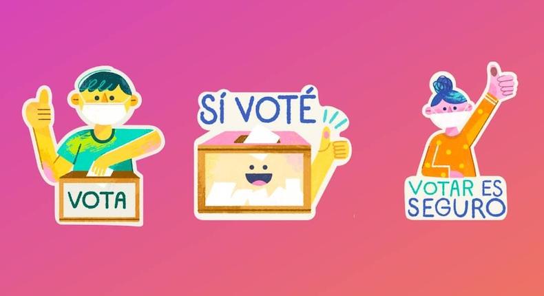 ¡Estas elecciones presume que votaste con estos stickers de Instagram ...